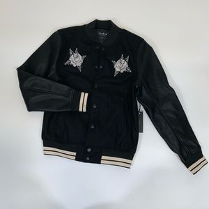 PacSun | Jackets & Coats | Pacsun Leather And Wool Bomber Jacket | Poshmark